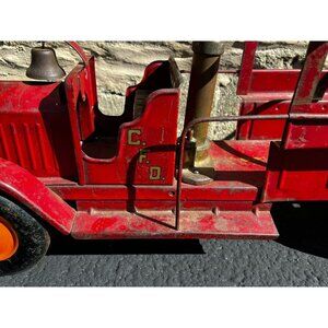 Structo | Toys | Antique 93s Structo Fire Engine Pumper Truck Pressed ...